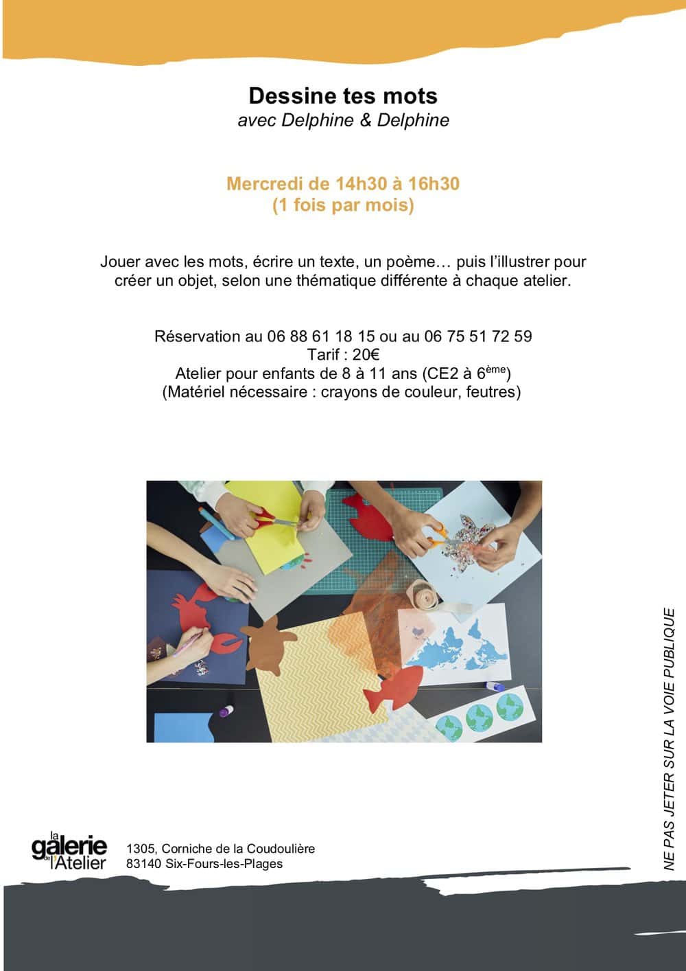 Atelier : Dessine tes mots - Le Var et Vous